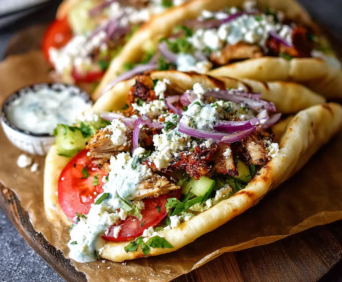 Easy Greek Chicken Gyros Recipe